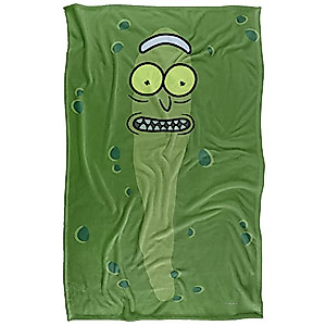 Rick and Morty Pickle Rick Silky Touch Super Soft Throw Blanket 36" x 58",Multi