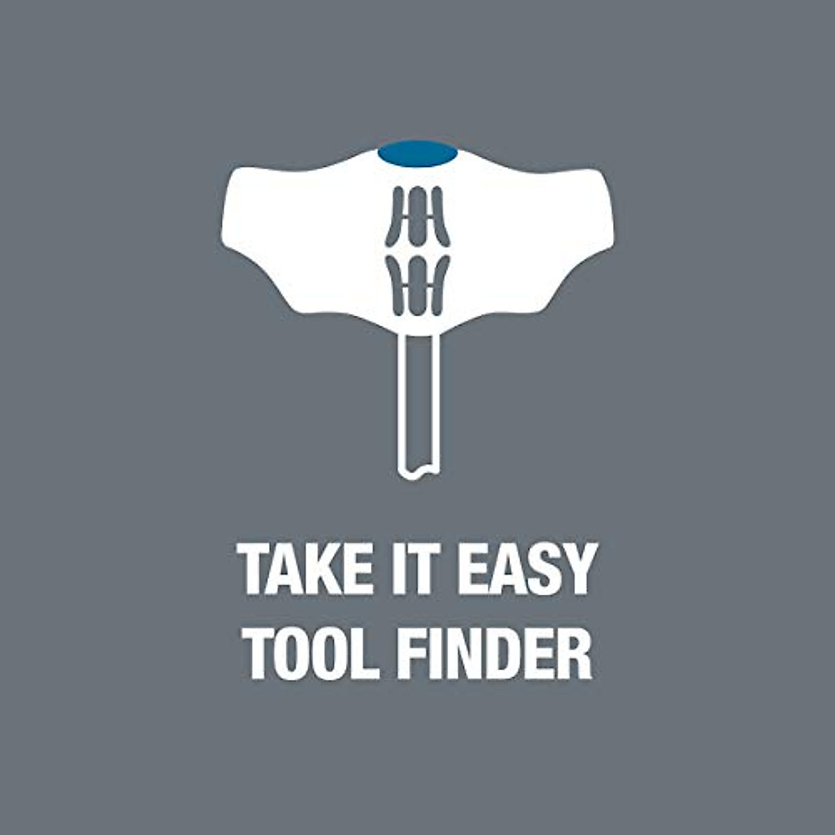 Wera - 5023451001 454/10 HF Set Imperial 1 Screwdriver Set T-Handle Screwdrivers Hex-Plus with Holding Function, Imperial, 10 Pieces