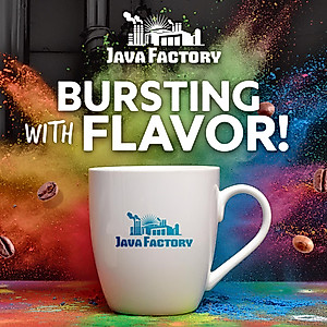 Java Factory High Caffeine Ground Coffee, Da Bomb Dark Roast, Double Caffeinated for a Bold, Strong Brew, 12 Ounce Bag, Perfect for French Press and Drip Coffee Makers