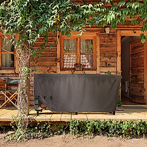 Hybrid Covers Firewood Rack Cover V2.0 suits 8 foot Wood Pile Log Rack Outdoor, Heavy Duty Firewood cover, Universal Size, 600D Marine Grade Waterproof Solution dyed fabric with Fade resistant UV