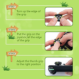 GeekShare Cute Silicone Joycon Thumb Grip Caps, Joystick Cover Compatible with Nintendo Switch/OLED/Switch Lite,4PCS - The HEI Series