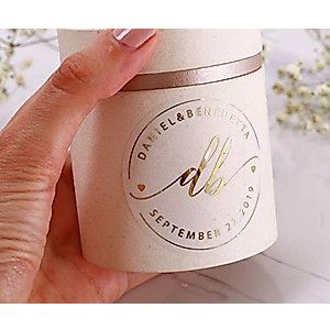 Gold Foil Wedding Stickers Real Gold Foil Wedding Favor Labels Custom Thank you Stickers Wedding Favors Transparent Gold Stickers