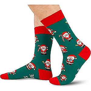 HAPPYPOP Funny Christmas Socks For Men Boys Holiday Socks Gingerbread Socks Gingerbread Gifts Stocking Stuffers For Teen Boys Secret Santa Gifts Christmas Gifts