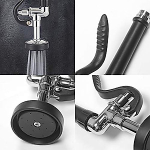 MSTJRY Spray Valve with 45" Pre Rinse Hose, Pre Rinse Sprayer with Flexible Stainless Steel Hose Assembly for Commercial Kitchen Faucets