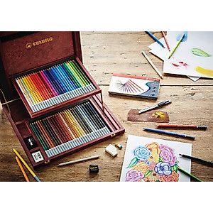 STABILO CarbOthello Pastel Chalk Pencils - Neutral Black (Box of 12)