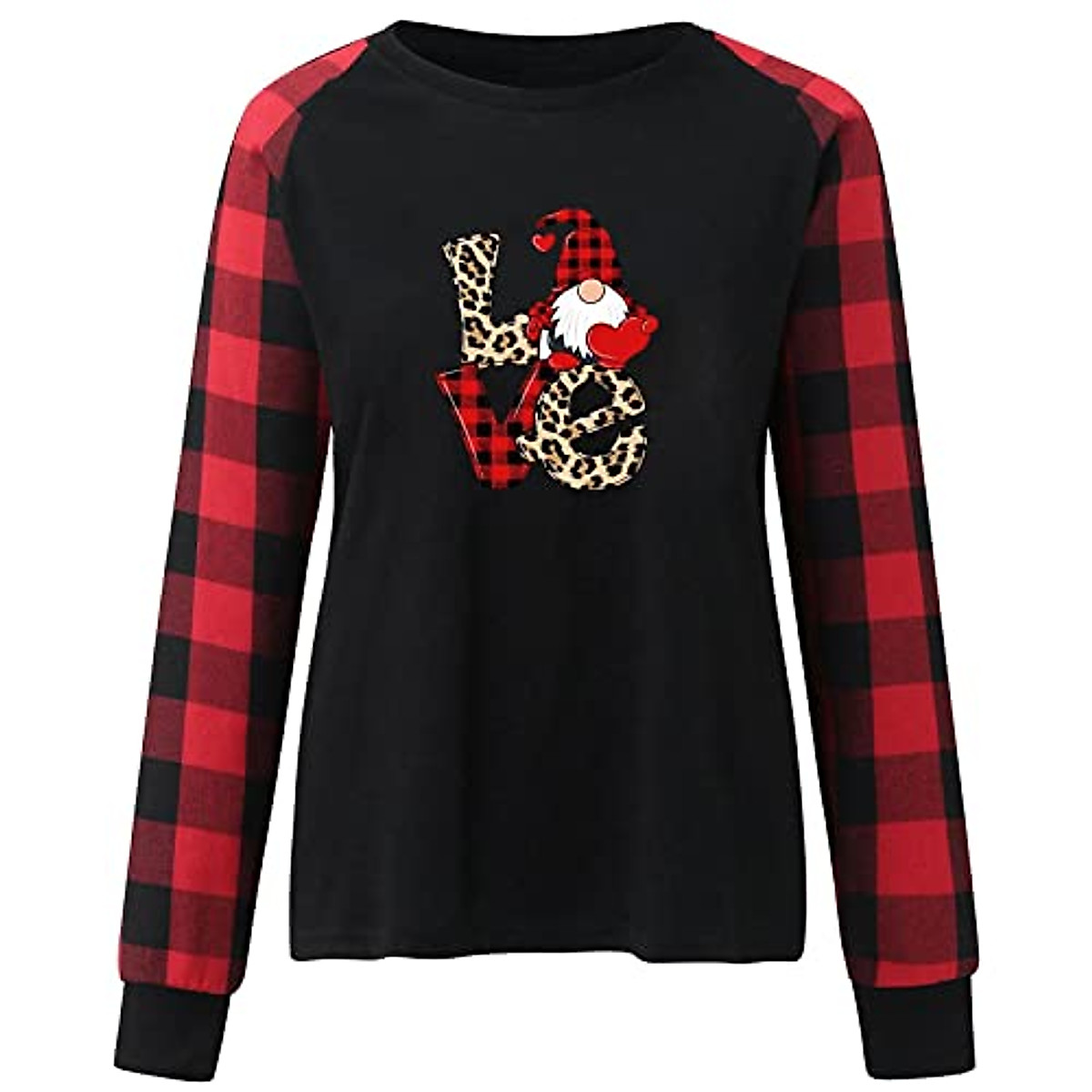 Women Valentines Day Shirt New Years Eve Outfits Women Stocking Stuffers for Teens Gift for 20 Year Old Male Red