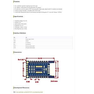 Waveshare MCP23017 IO Expansion Board I2C Interface Expands 16 I/O Pins Stack to 8 pcs Used at The Same Time Allow Multi I2C Modules to be Stacked