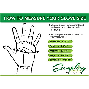 Rose Pruning Gloves for Men and Women - Thorn Proof Goatskin Leather Gardening Gloves with Gauntlet (Medium)