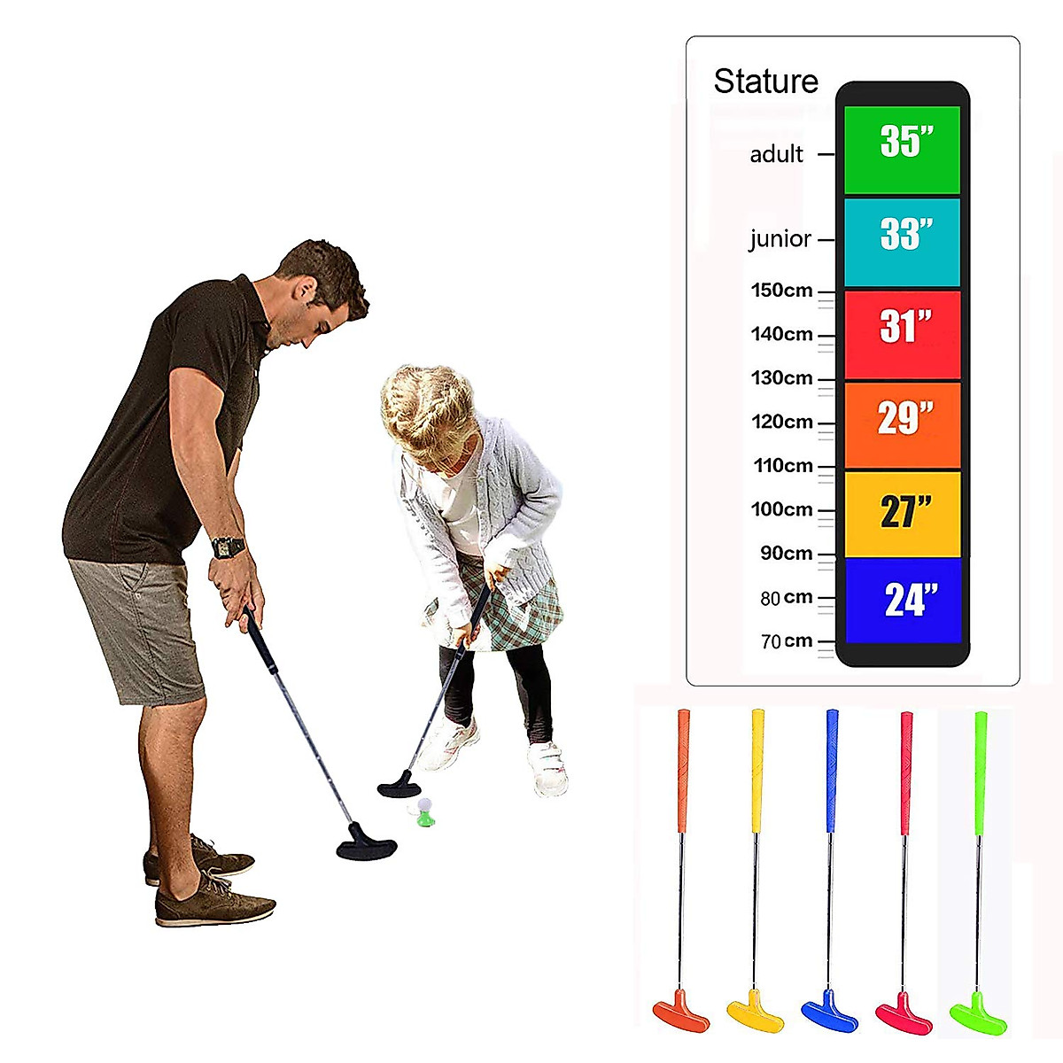 10pcs Rubber Double Way Golf Putters Custom Size Accepted (Mutil(e-mail to us please), custom size(e-mail to us please))