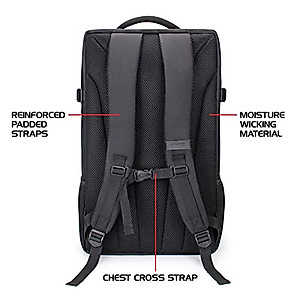 ENHANCE Board Game Backpack - Reinforced Rigid Board Game Storage with Padded Shoulder Straps, Carrying Handle, and Accessories Pockets for Dice, Card Games, More - Fits and Protects Tabletop Games