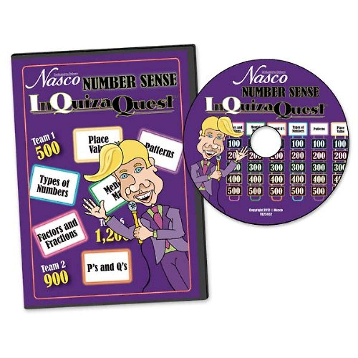Nasco TB25652 InQuizaQuest Interactive Game Show Style CD-ROM, Number Sense