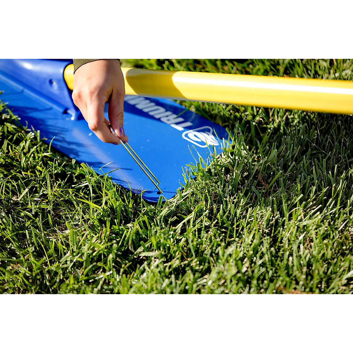 Triumph Sports Multi-Sport Versatile Combo Outdoor Game Net Set Includes Volleyball, Badminton, and Pickleball, Blue (35-7510-2)