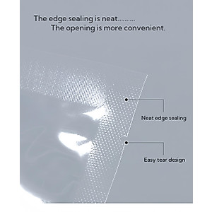 Vacuum Sealer Bags,30 or 50 Count Quart 8" x 12",Food Vac Bags for Storage,Meal Prep or Sous Vide Cooking (30)