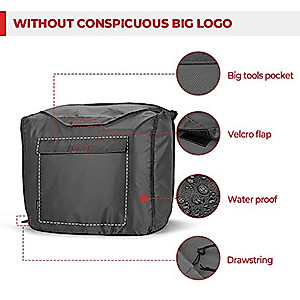 BougeRV Generator Cover for Honda Generator EU2200i EU2200IC EU2000i EU2000i EU2000i Companion for Honda Power Equipment 420D Polyester Fabric Outdoor 08P57-Z07-00S Generator accessories