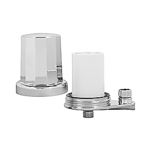 GE Shower Filtration System | Removes Chlorine | Easy to Install to an Existing Shower Head Tool Free in Minutes | Filter Included | Replace Filter (FXSCT) Every 6 Months, White