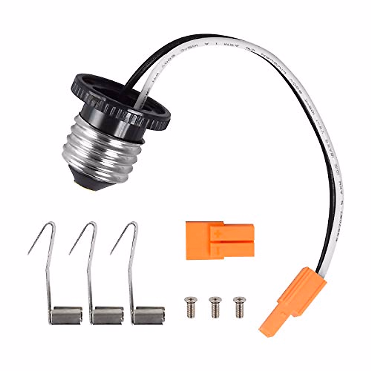 Goodlite G-19947 LED Flush Mount Ceiling Light Adapter, Compatible with 4" Recessed Cans, Easy Install, E26 Connecter Base