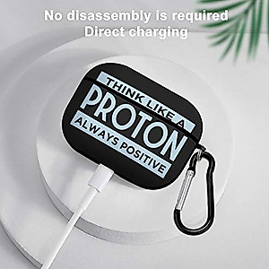 Think Like Proton Physics Airpods Case Cover for Apple AirPods Pro Cute Airpod Case for Boys Girls Silicone Protective Skin Airpods Accessories with Keychain
