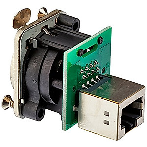 Neutrik NE8FDP etherCON RJ-45 Feedthrough Chassis Connector , black