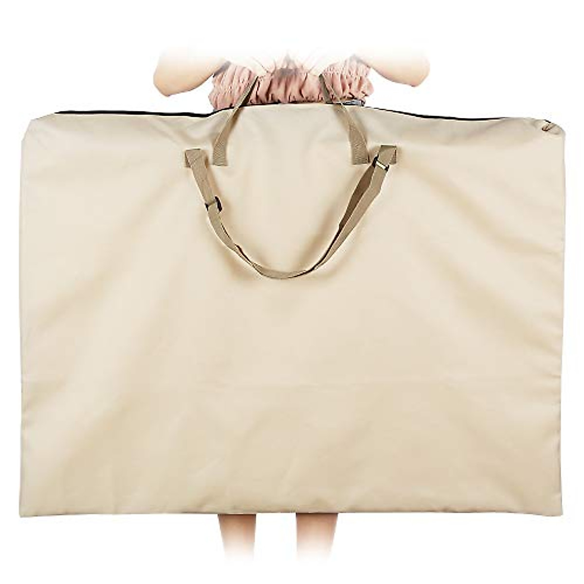 Large Size Art Portfolio Tote with Nylon Shoulder,24"X 36"Light Weight Waterproof Poster Board Storage Bag, Drawing Painting Sketch Bag for Student Art Work Portfolio and Artist