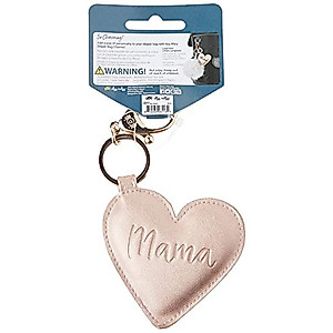 Itzy Ritzy Diaper Bag and Purse Charm, Keychain and Luggage Marker; Measures 6” Long and 3” Wide; Features Durable Clasp and Trendy Gold Hardware, Gold