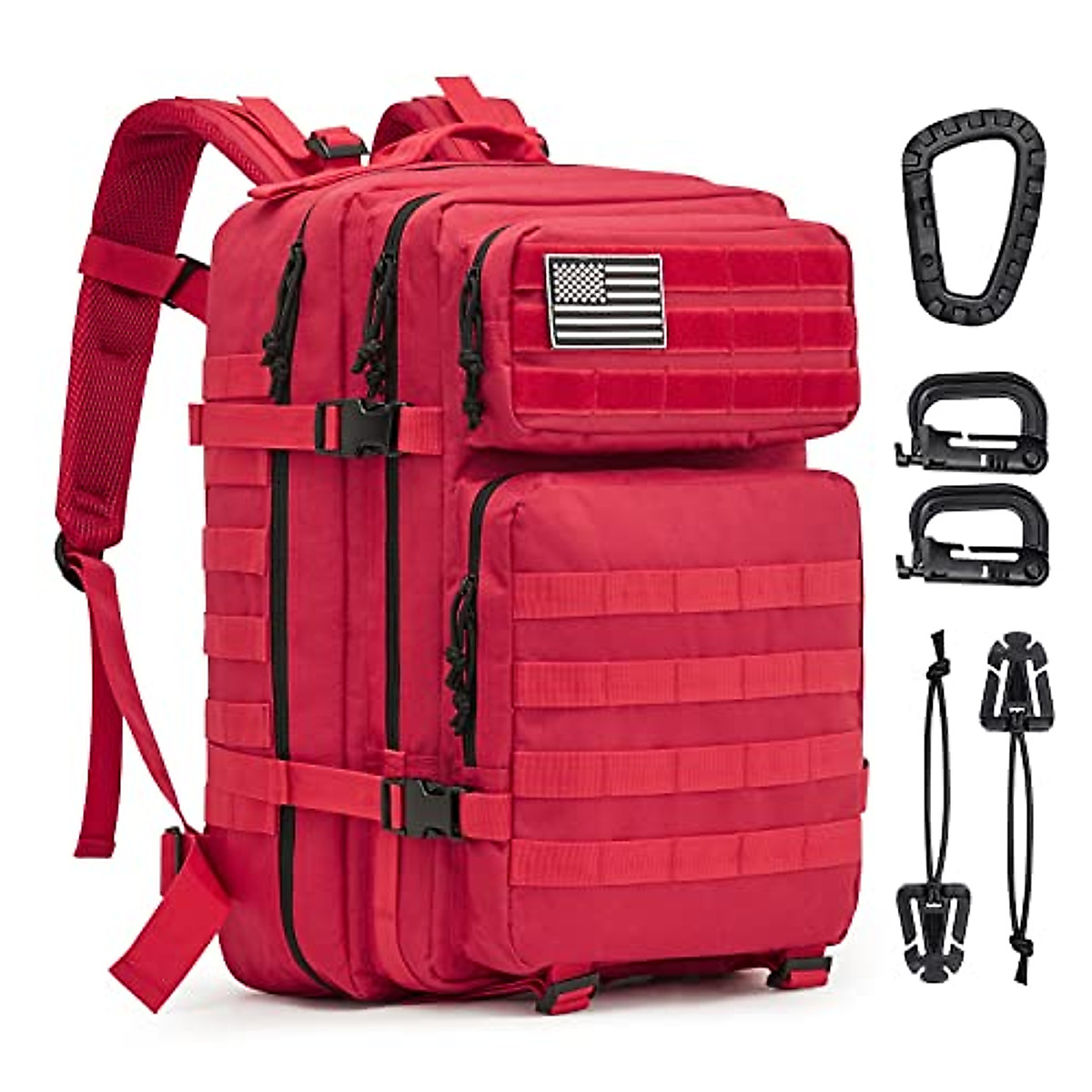 G4Free 40L Military Tactical Backpack 3 Day Assault Survival Molle Pack Bug Out Bag Fishing Backpack Rucksack