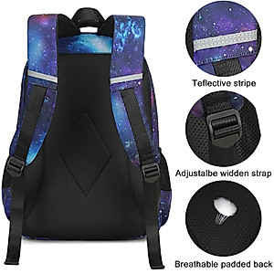 LEDAOU School Backpack Teen Boys Kids Bookbag Daypack School Bag (Baseball)