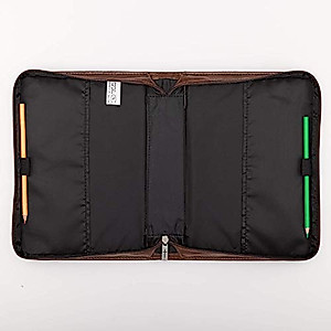 Christian Art Gifts Men/Women's Classic Bible Cover Gospel John 3:16, Brown Faux Leather, Large