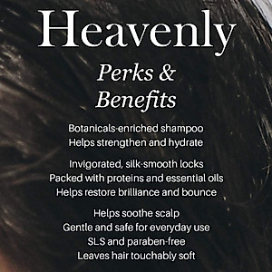 L'ANGE HAIR HEAVENLY Reparative Shampoo - Paraben Free & SLS Free Repairing and Moisturizing Shampoo for Women & Men, Natural Hydrating Shampoo with Aloe Vera, Chamomile, Coconut Oiil (8 Oz)