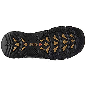 KEEN Men's Targhee Vent Hiking Shoe, Raven/Bronze Brown, 9 M US