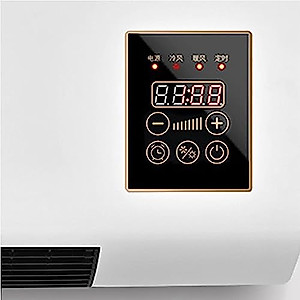 VKEKIEO Small Air Conditioners Fan Wall Mounted Mini Cooling and Heating Air Conditioner fan Remote Control Portable Cooler Fan and Heater Combo Home Bathroom Bedroom Office Room Light White