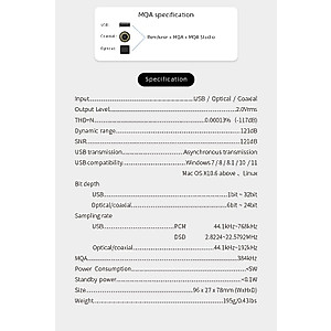 S.M.S.L SU-1 MQA MQA-CD Audio Decoder AK4493S XU316 768kHz/32Bit DSD512 Hi-Res DAC