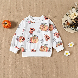 Toddler Halloween Costume Fall Baby Clothes Unisex Crewneck Long Sleeve Pumpkin Top and Pants Cute Two Piece Outfit Mis Pedidos Amazon Gift Card Renacimiento Ropa