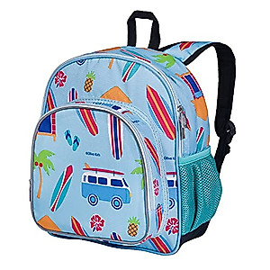 Wildkin 12 Inch Backpack Bundle with Insulated Lunch Box Bag (Surf Shack)