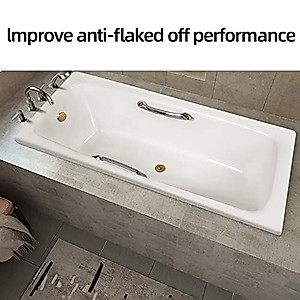 Lift & Turn Tub Trim Set with Two-Hole Overflow Cover,Replacement Bath Drain Trim Kit for Most Bathroom bathtubs (Gold)
