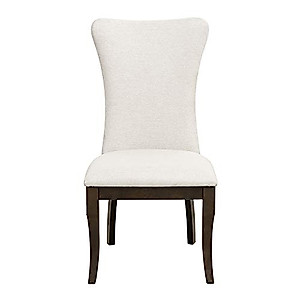 Homelegance Oratorio Two-Pack Upholstered Dining Chairs, Dark Cherry