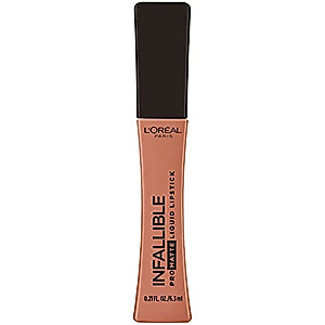 L’Oréal Paris Infallible Pro Matte Liquid Lipstick, Long-Lasting Intense Matte Color, Up to 16HR Wear, highly pigmented, full coverage liquid lipstick, Barely Sunset, 0.21 fl. oz.