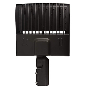 150w LED Shoebox Area Light [400w MH Equal] Parking Lot Lighting Street Lamp Stadium Light Flood Light Type III Distribution 5700k Daylight 20,250lm DLC Lighting Facts (150W Brown)