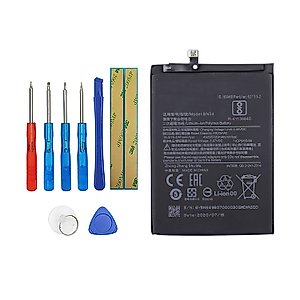 Vvsialeek BN54 Replacement Battery Compatible with Mi Mi redmi Note 9 M2003J15SC M2003J15SG Redmi 9 Poco m2 with Toolkit