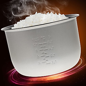 Zerodeko Rice Cooker Liner Inner Cooking Pot Household Cooker Inner Pot Rice Cooker Replace Liner House Cooker Inner Pot Anti-Stick Ricer Cooker Pot Non-Stick Rice Cooker Pot Multi-use Pot