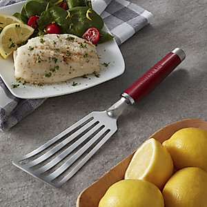 KitchenAid KO024OHERA Gourmet Stainless Steel Flex Turner, One Size, Red