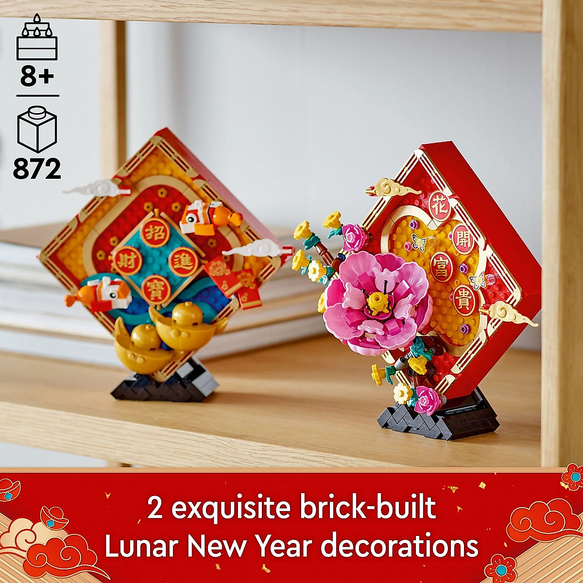 LEGO Lunar New Year Display 80110 Building Toy Set; for Kids, Boys and Girls Ages 8+ (872 Pieces)