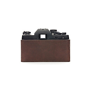 TP Original Handmade Genuine Real Leather Half Camera Case Bag Cover for Contax RTS RTS II RTS2 Coffee color