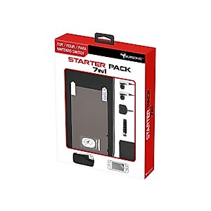 Subsonic SA5393 7-in-1 Accessory Pack for Nintendo Switch with Carrying Case and Screen Protector