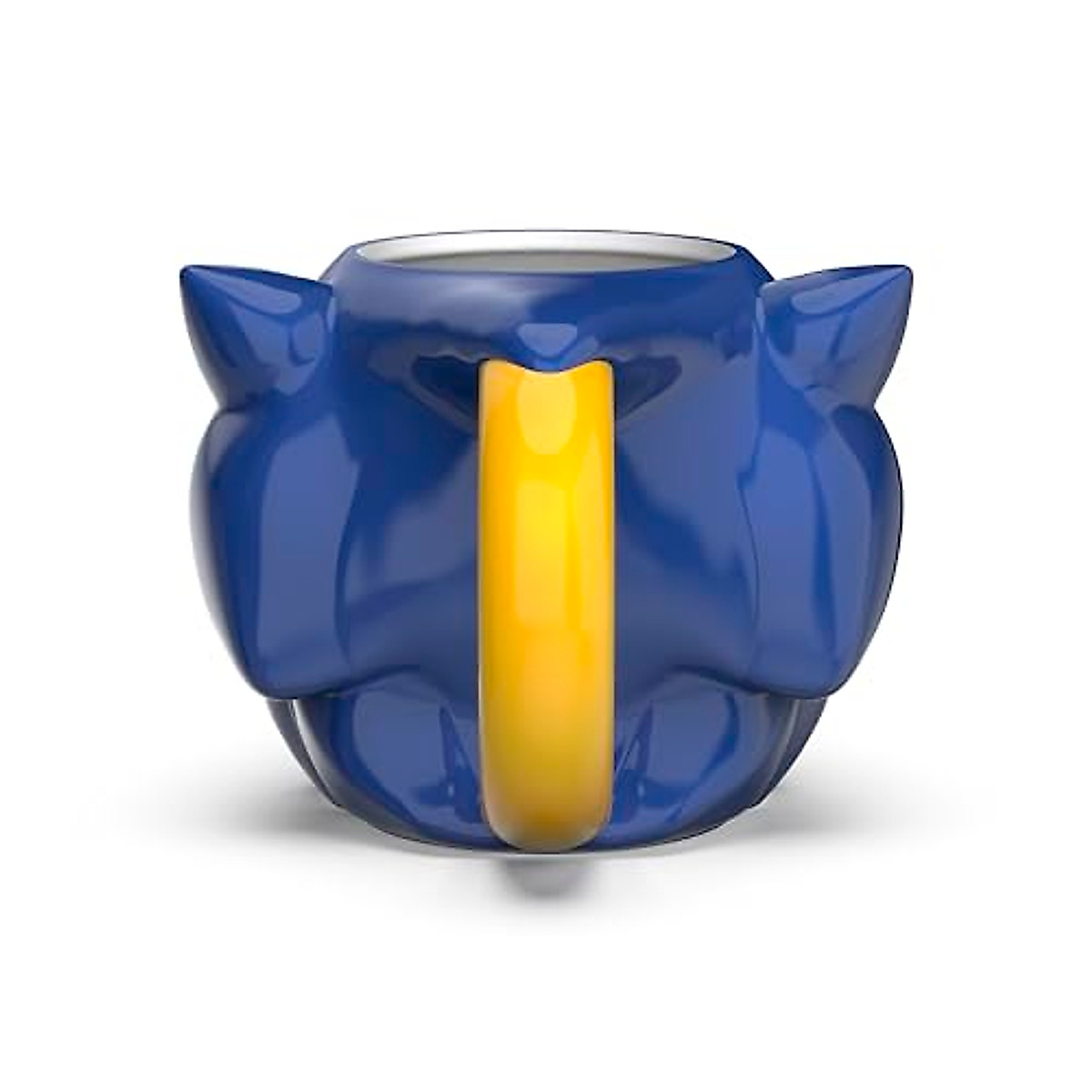 Zak Designs Sonic the Hedgehog Sculpted Ceramic Coffee Mug for Hot Drinks, Collectible Keepsake with Unique 3D Character (15 oz, Sonic)