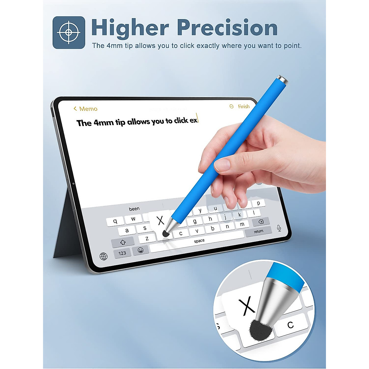 Stylus Pens for Touch Screens, StylusHome Carbon Fiber Tips Stylus Pencil with 3 Replacement Tips, Universal Stylus for iPad iPhone Tablets Android Kids Tablets - 3 Pack (Yellow/Blue/Orange)