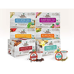 Super Organics Metabolism Oolong Tea Pods With Superfoods & Probiotics Keurig K-Cup Compatible Weight & Metabolism, Slim Tea USDA Certified Organic, Vegan, Non-GMO, Natural & Delicious Tea, 10ct