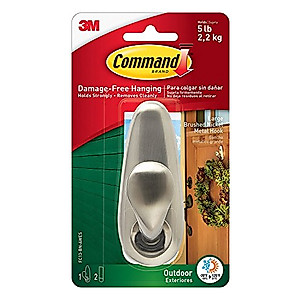 Command Outdoor Forever Classic Metal Hook, Large, 5-Pound Capacity