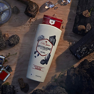 Old Spice Men's Body Wash Revitalizing with Charcoal, 30 oz (Pack of 4)