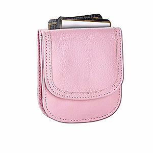 Taxi Wallet - Soft Leather, Ballet Slipper Pink – A Simple, Compact, Front Pocket, Folding Wallet, that holds Cards, Coins, Bills, ID – for Men & Women