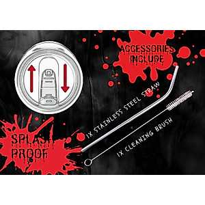 Onebttl True Crime Gifts for Women, Crime Scene Merchandise Cups, Mugs for Crime Show Lovers, 20Oz Stainless Steel Travel Tumbler, White, Inspire